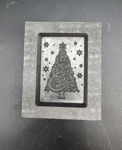 3D Ingot Graphite Mold - Christmas Tree w/ Snowflakes | eBay