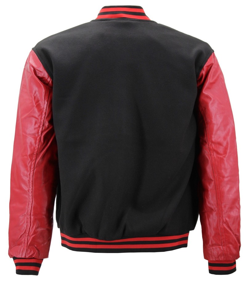 New Men's Premium Classic Snap Button Vintage Baseball Letterman ...