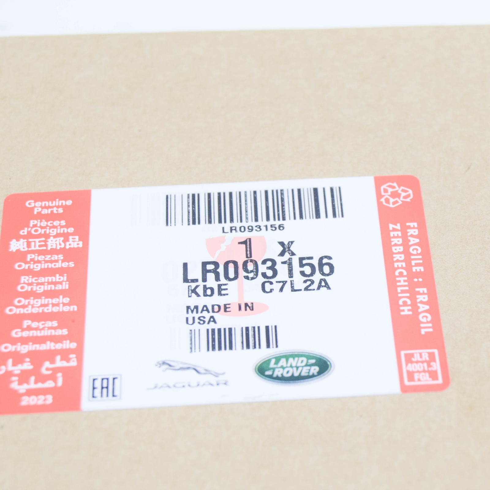 LR RANGE ROVER VELAR L560 Front Right Door Mirror Glass RHD LR093156 ...