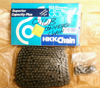 HKK 35 RIV 10 FT 320 LINKS ROLLER CONVEYOR CHAIN SHIPS FAST FROM USA ...