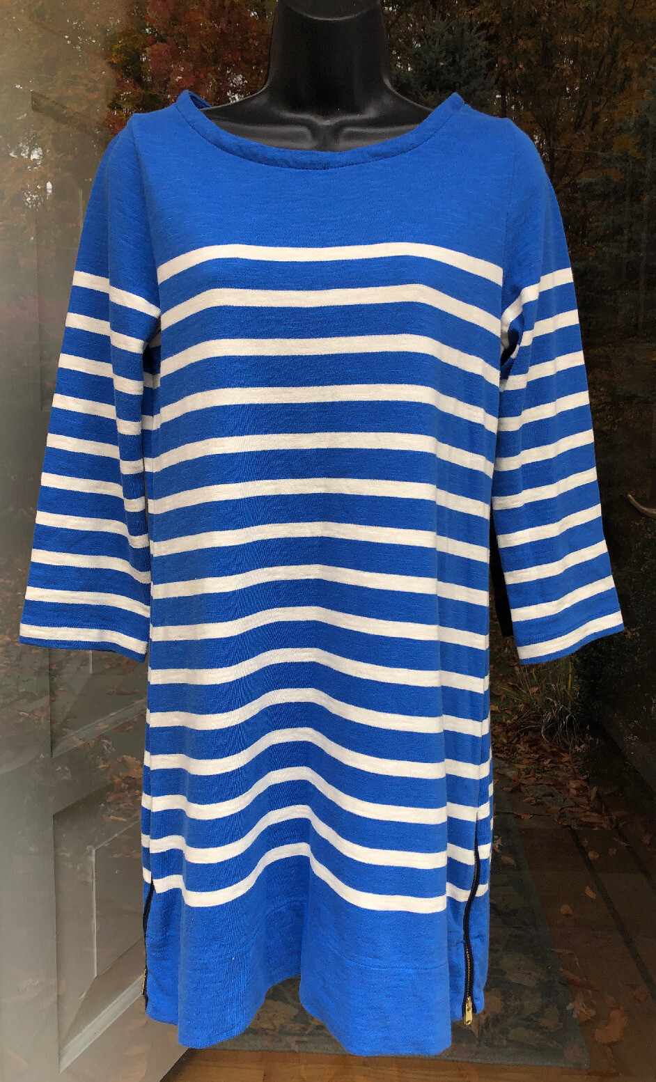 J. Crew Womens Misses Dress Blue White Stripe Nautical Size XS 73194 ...