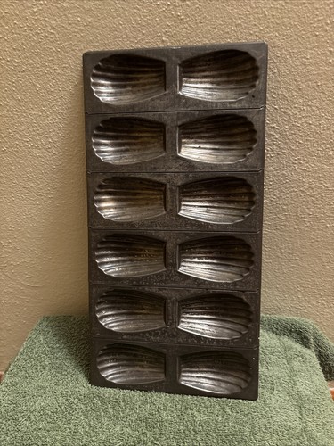 Vtg Tin Chocolate Candy Cookie Mold 12 Shell | eBay