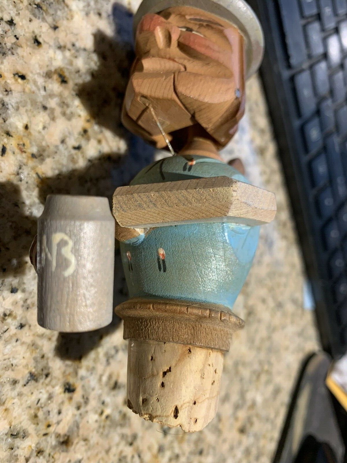 Vintage Spit 'N' Whittle Wine Bottle Stopper Oktoberfest Anri Italy | eBay