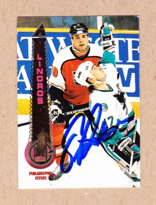 Eric Lindros signed 1994-95 Pinnacle card #1-Philadelphia Flyers | eBay