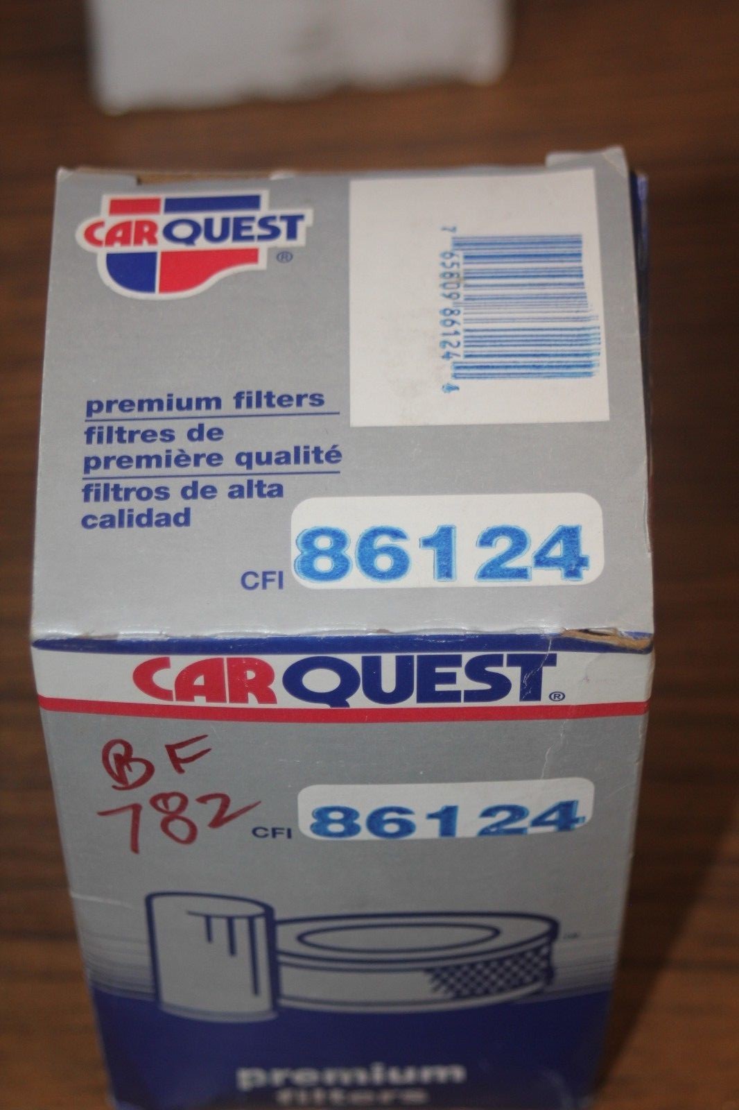 CARQUEST 86124 - Fuel filter cross reference