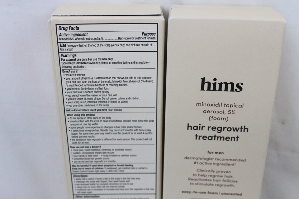 2 Sealed Hims Hair Regrowth Treatment Topical Solution Aerosal 2.11oz ...