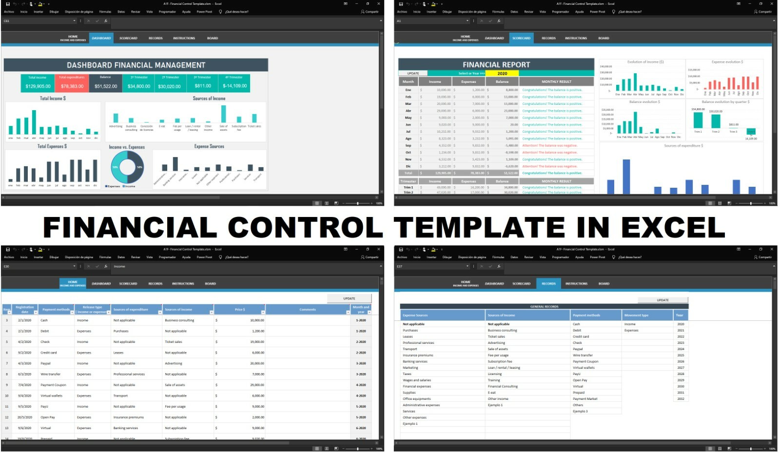 Online Excel Templates