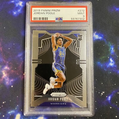 2019-20 Panini Prizm #272 Jordan Poole Rookie Card RC Warriors PSA 9 ...