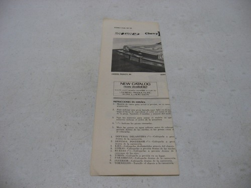 Instruction Sheet Only - Lindberg 1977 Hot Shot Chevy El Camino Model ...