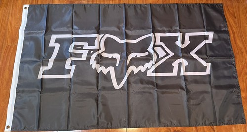 Fox Racing Banner Flag 3x5Ft Motocross Off Road Moto Dirt bike Black ...