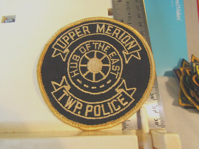 Vintage Upper Merion Twp. Police Pennsylvania patch 4.2" tall VG first ...