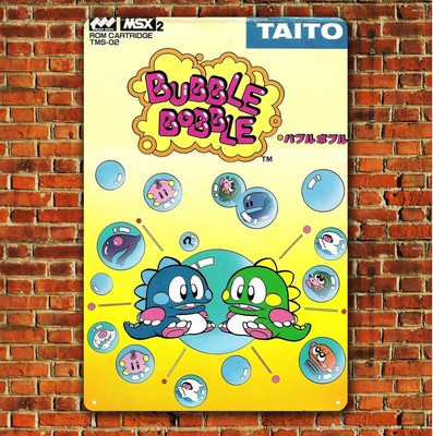 Bubble Bobble Retro Video Game Metal Poster - 20x30cm (8x12 inch) | eBay