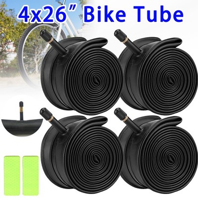 4PCS 26 INCH BICYCLE INNER TUBES 26" X 1.95 - 2.125 MOUNTAIN BIKE ...
