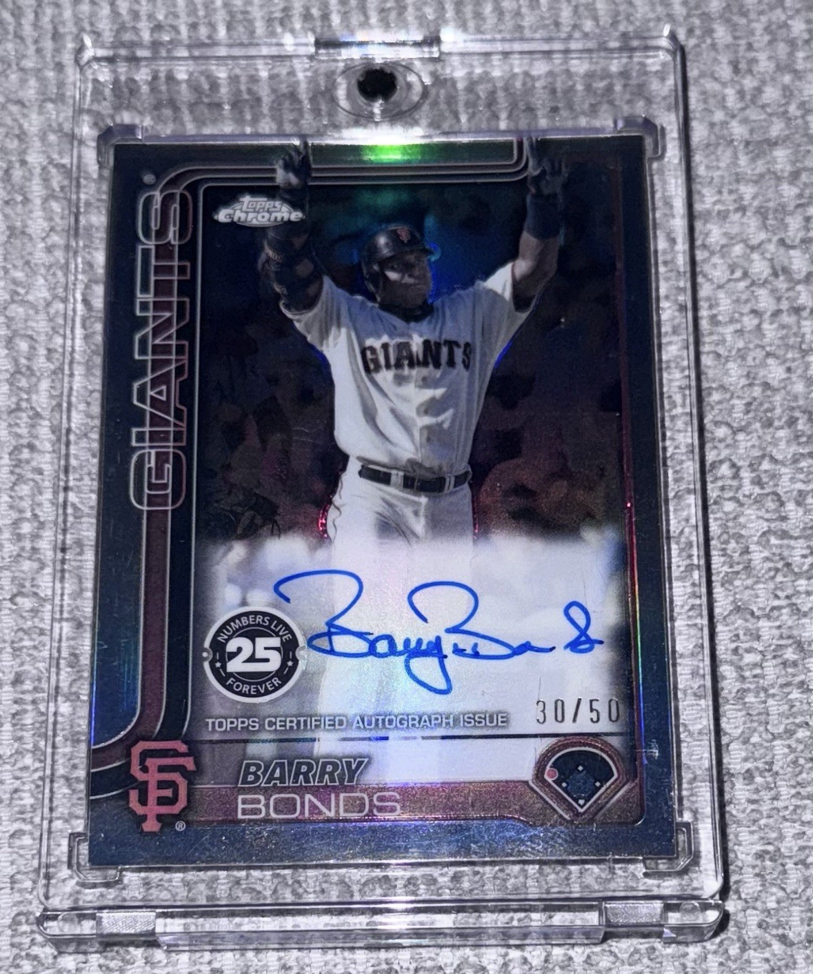 2025 Topps Chrome Barry Bonds Auto - Numbers Live Forever /50 | eBay