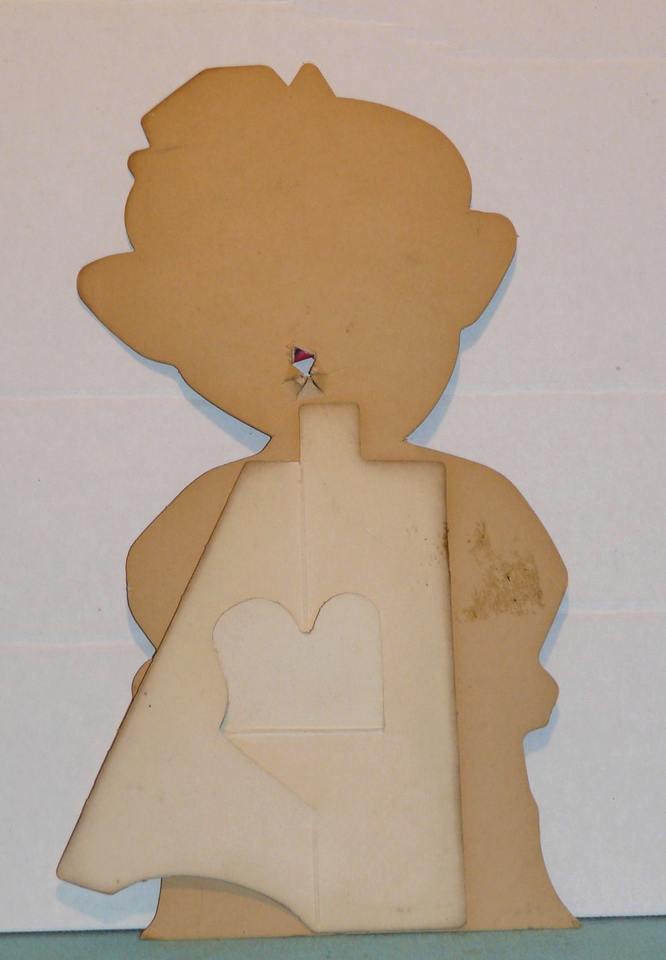 Vintage Smoking Sambo Store Counter Display w/ Easel Slotted Hole for ...