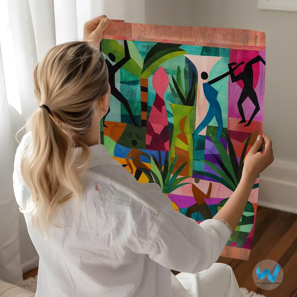 Vibrant Abstract Dance Poster Wall Art for Home Decor Premium Quality ...