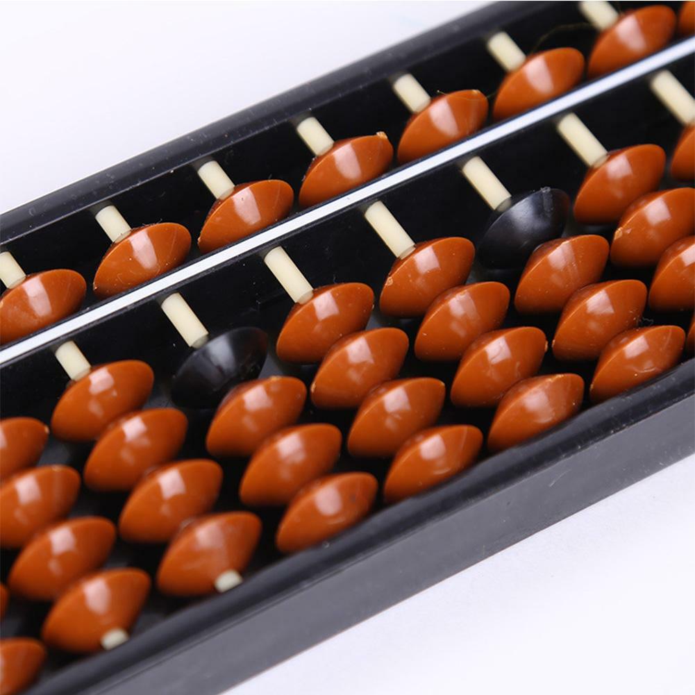 Abacus 15 Digits Arithmetic Tool Kid Math Learn Aid Caculating Plastic ...