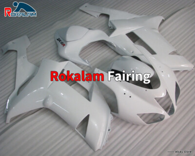 Body Kit For ZX6R 2007 2008 ZX-6R 07 08 ZX636 White Motorcycle Fairing ...