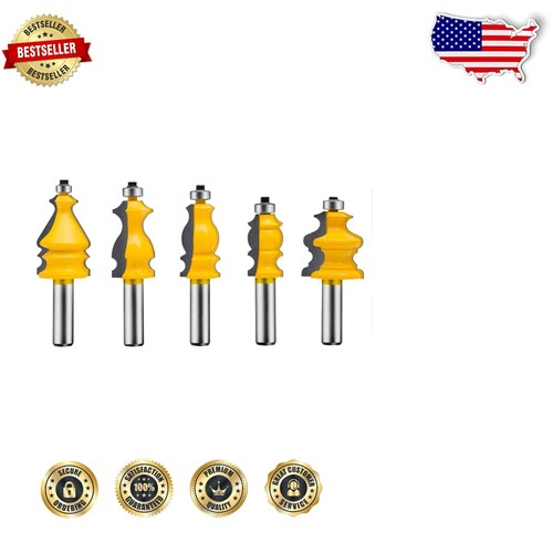 Architectural Molding Router Bit Set - 1/2 Inch Shank, 5 Sizes for ...