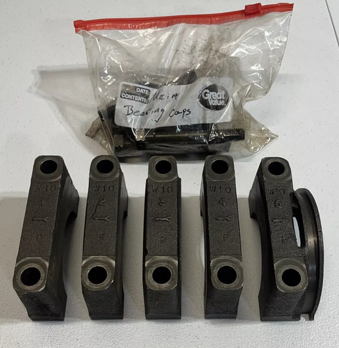 AMC Jeep V8 304 360 401 Main Bearing Crankshaft Engine Block Caps CJ7 ...