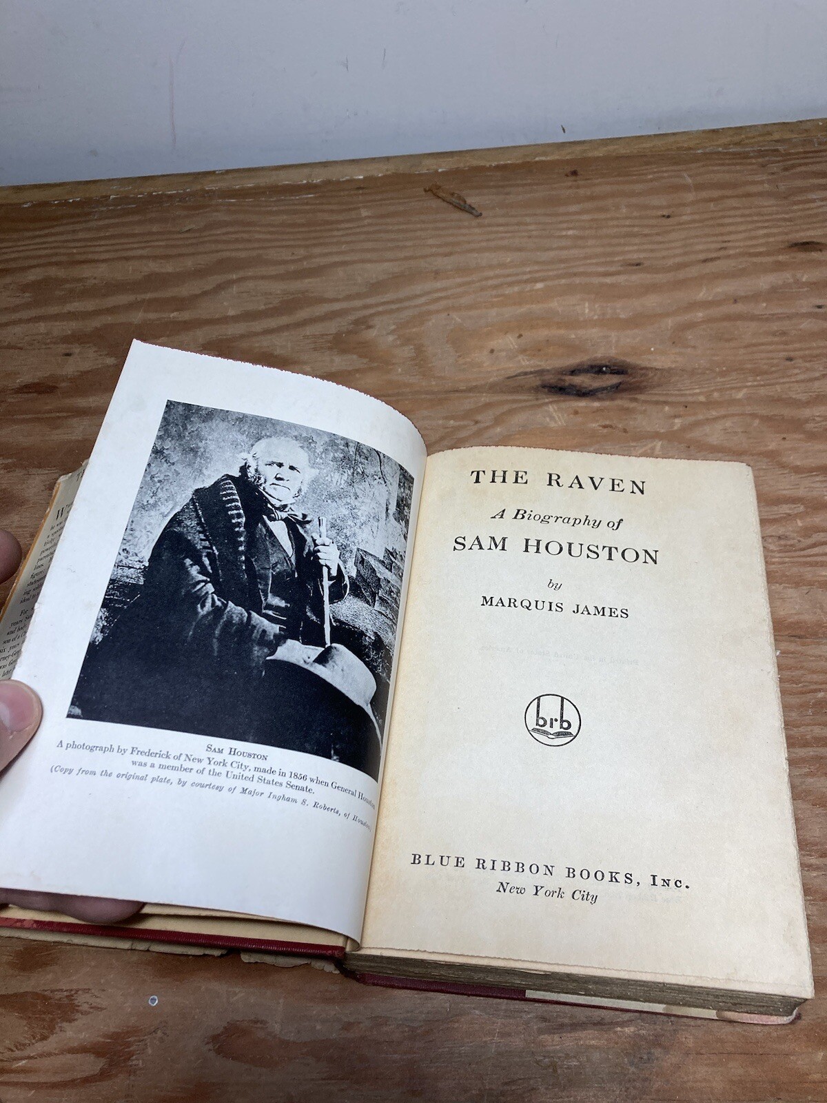 The Raven The Life Story A Biography Of Sam Houston Hardcover Marquis ...