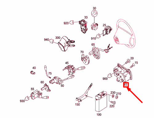 NEW MERCEDES-BENZ G W463 LIGHT SWITCH CONTROL UNIT LHD A4635450004 ...