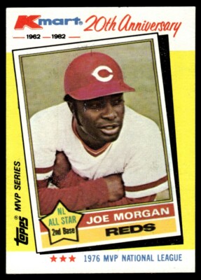 1982 Topps Kmart 20th Anniversary JOE MORGAN #30 Reds 1976 MVP | eBay