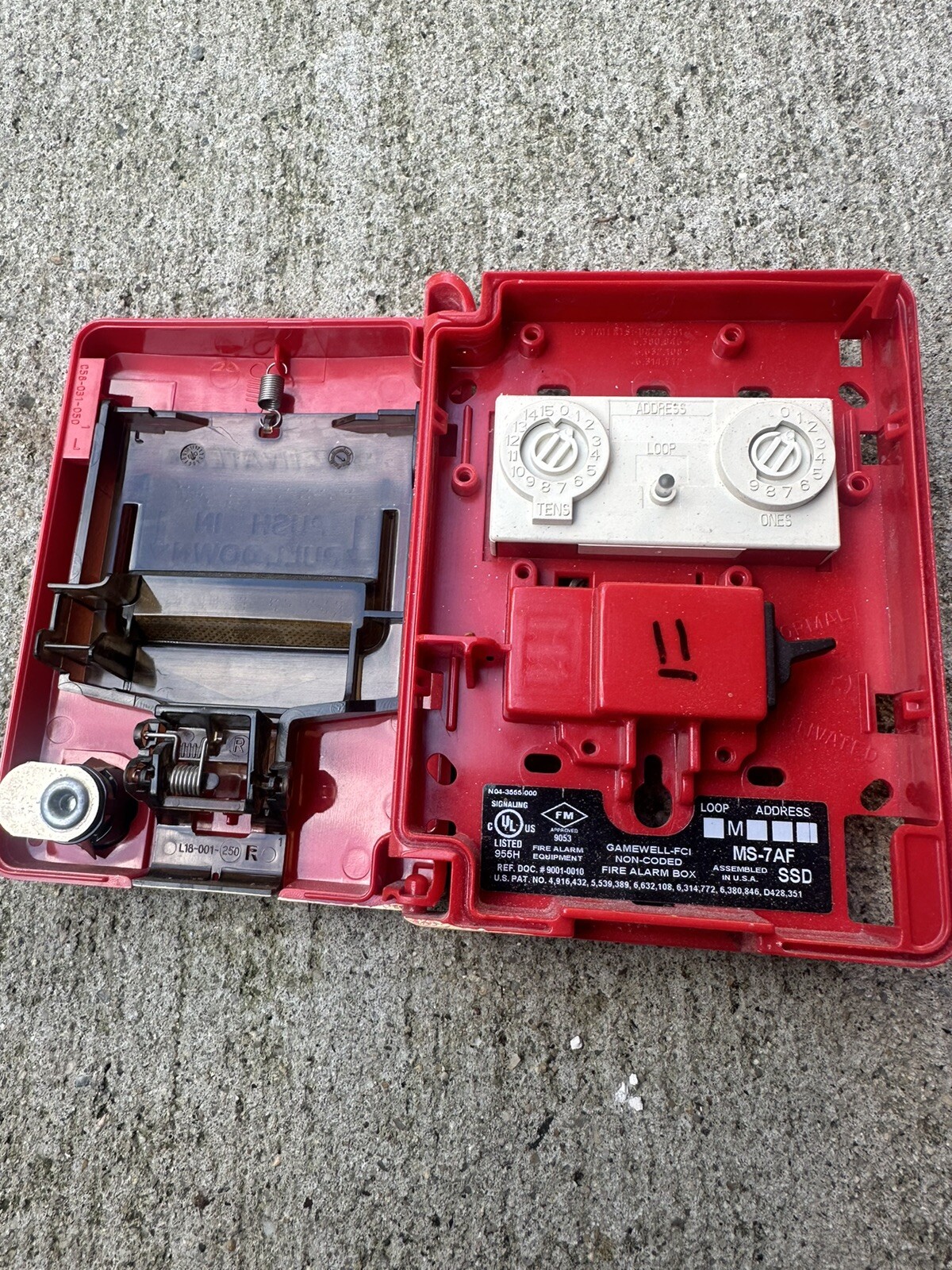 Gamewell-FCI MS-7A Fire Alarm Addressable Pull Station for sale online ...