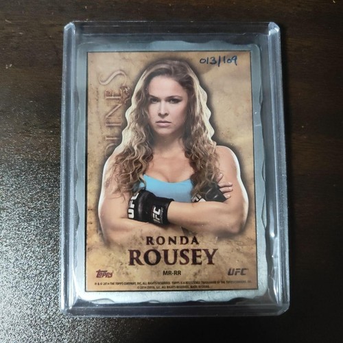 Ronda Rousey UFC Card 013/109 Metal Emblem Serial Number PSA10 | eBay