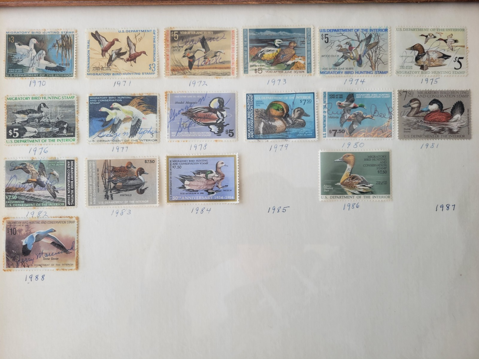 federal duck stamp collection framed | eBay