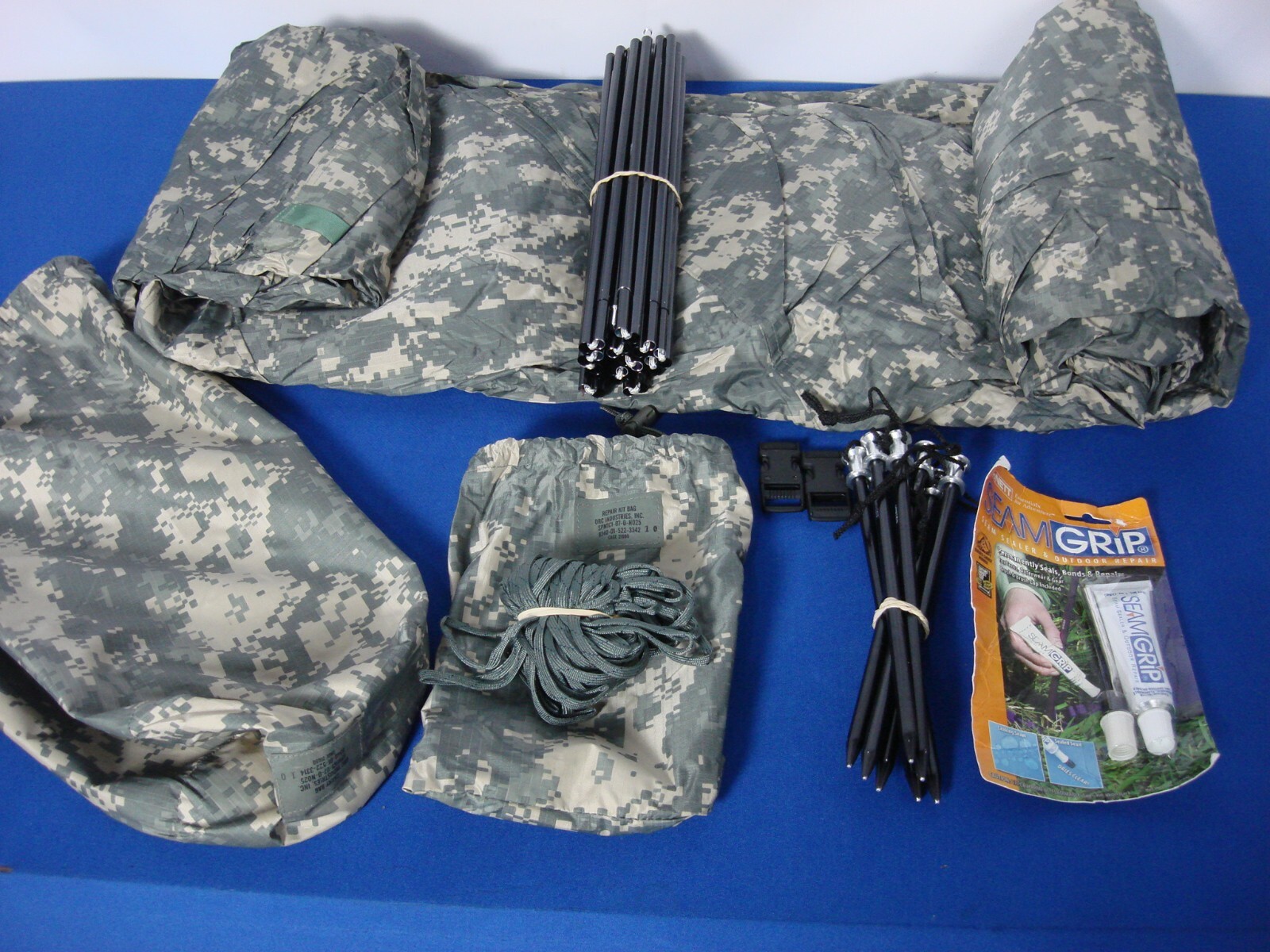 US MILITARY DIGITAL CAMO ONE MAN TENT IMPROVED COMBAT SHELTER 8340-01 ...