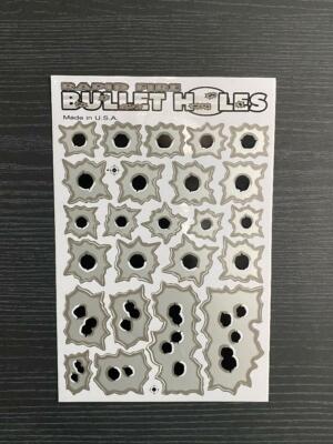 Buy 5 Get 1 Free Silver Bullet Holes Sticker for Decal Vehicle ...