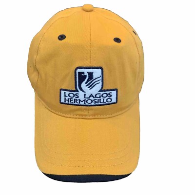 NEW Los Lagos Hermosillo Yellow Golf Hat Cap Swan Logo. Adjustable ...