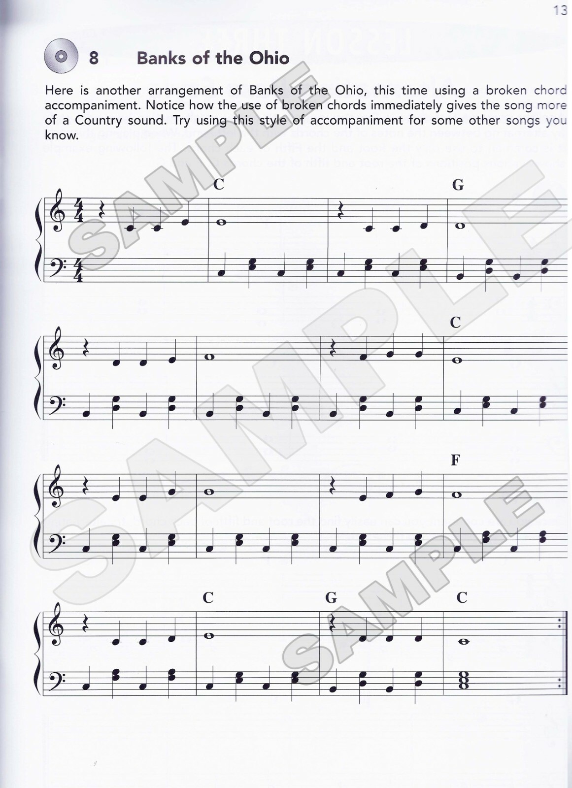 Progressive Country Piano Method Book & CD Beginner - Intermediate ...