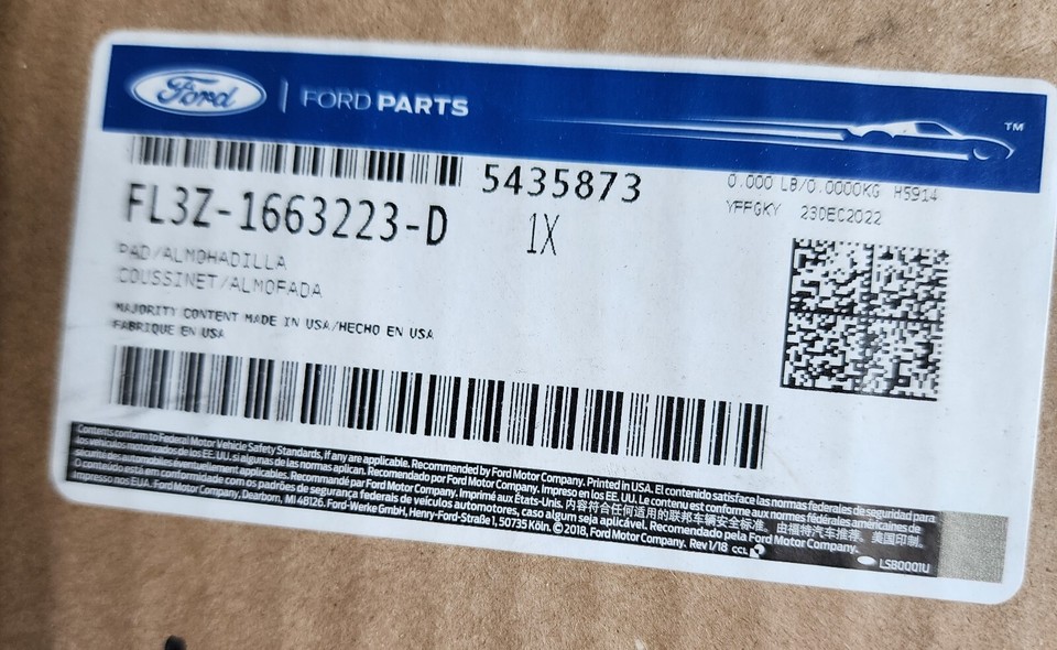 Genuine Ford Seat Cushion Pad FL3Z-1663223-D | eBay