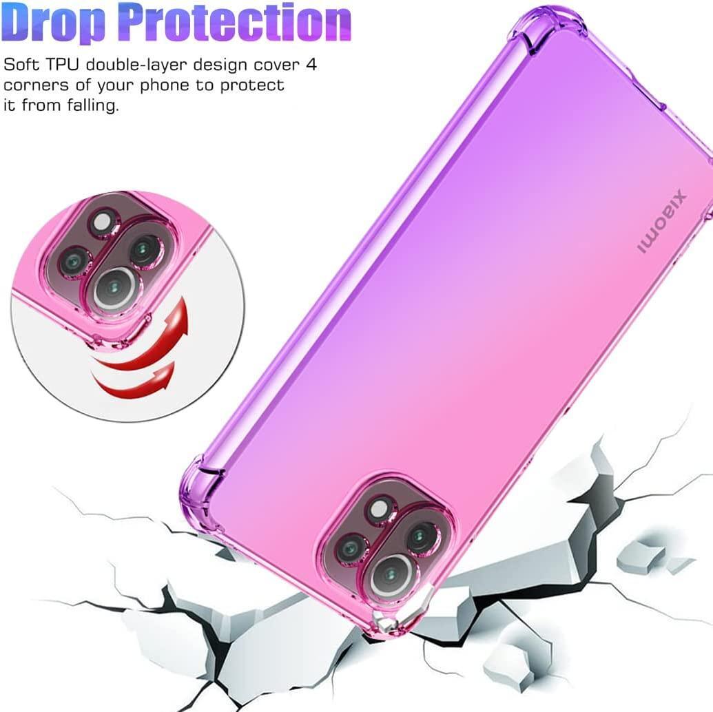 For Xiaomi Redmi A2 Case Slim Clear Silicone Shockproof Gradient Gel ...