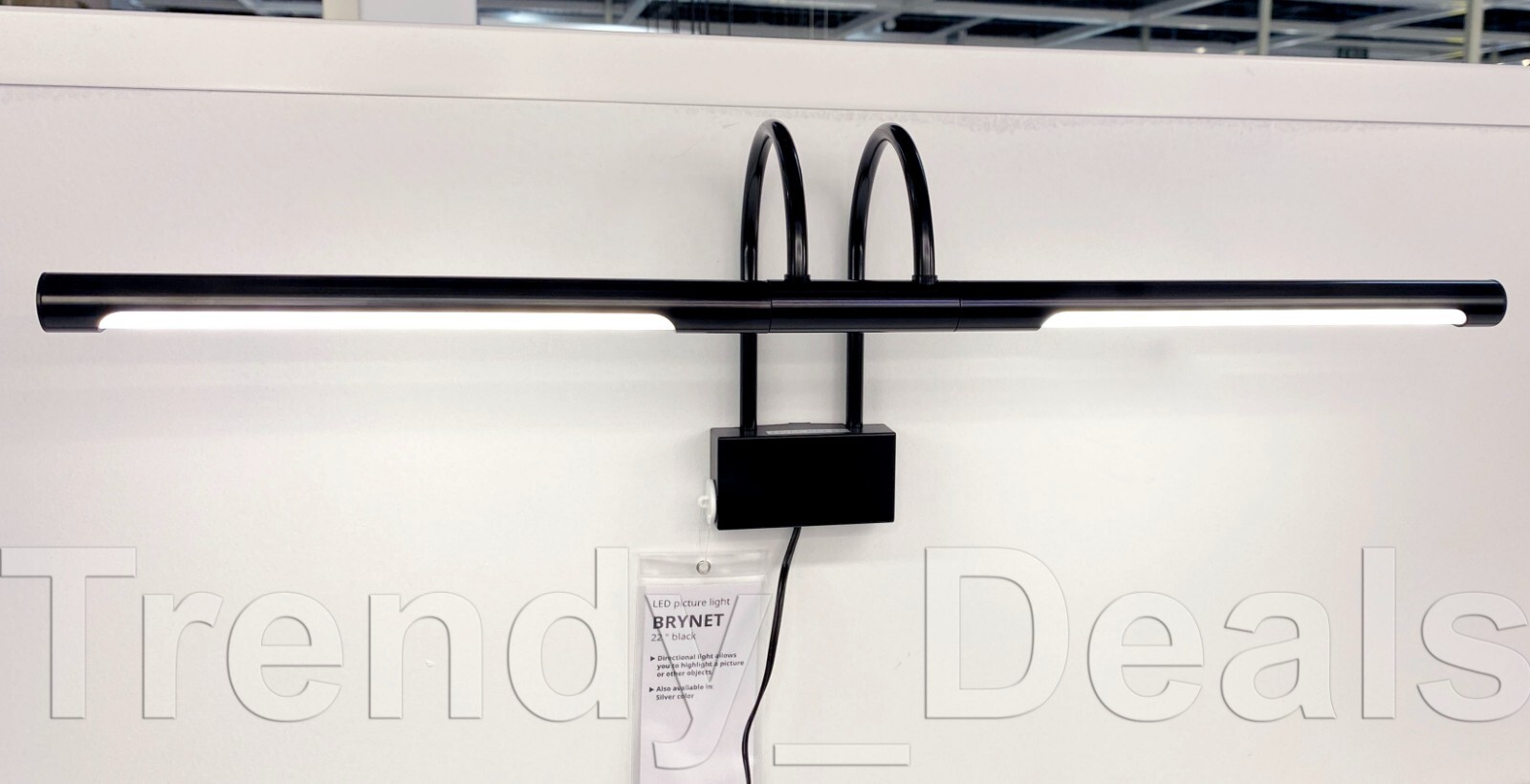 Ikea BRYNET LED Picture Light 903.892.23 Black 22" - NEW | eBay