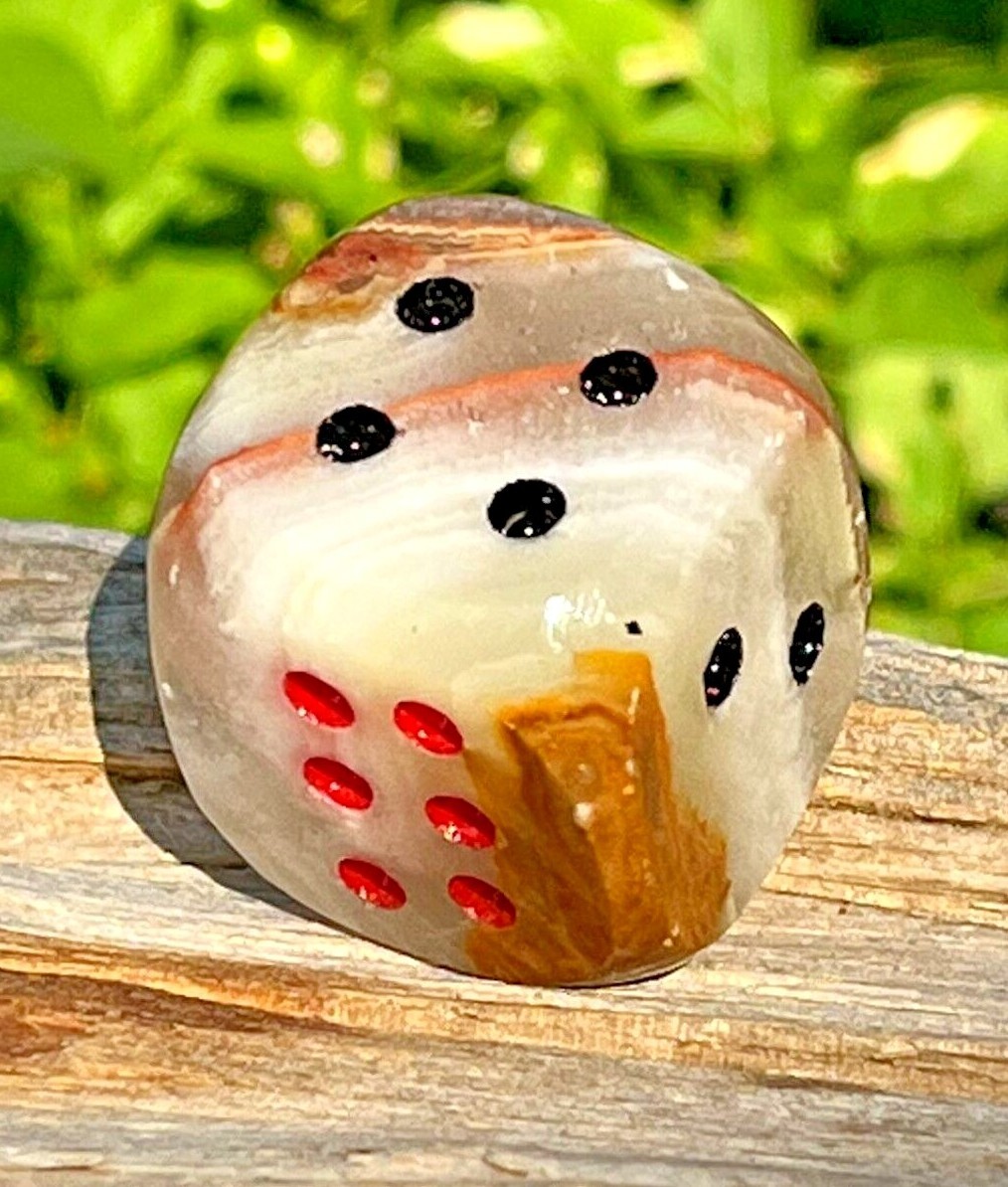 1" Green Onyx Dice Strength Stamina Luck Hand-Carved Stone Carving ...