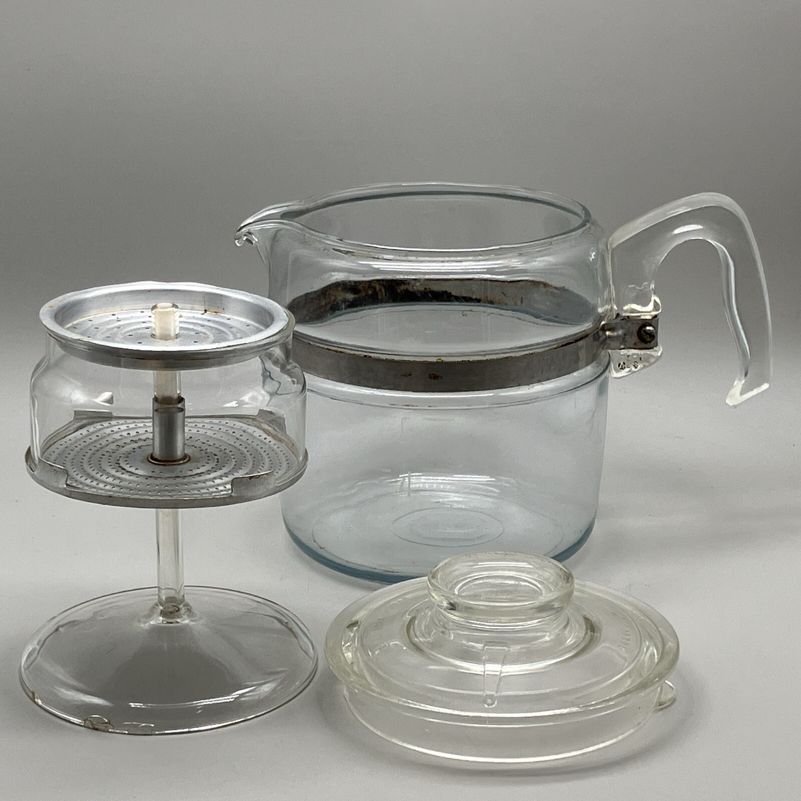 Vintage Pyrex Percolator • 4-6 Cup Coffee Pot 7756-B • Flameware A29 | eBay