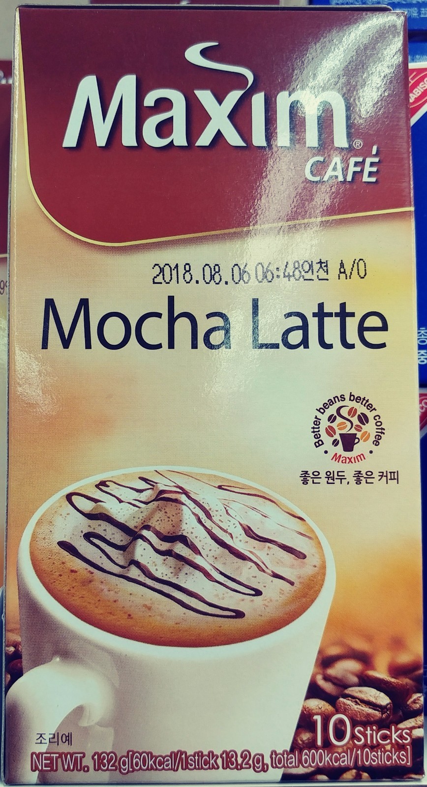 Maxim Cafe Mocha Latte Korea Instant Flavored Coffee 13g X 10 Sticks | eBay