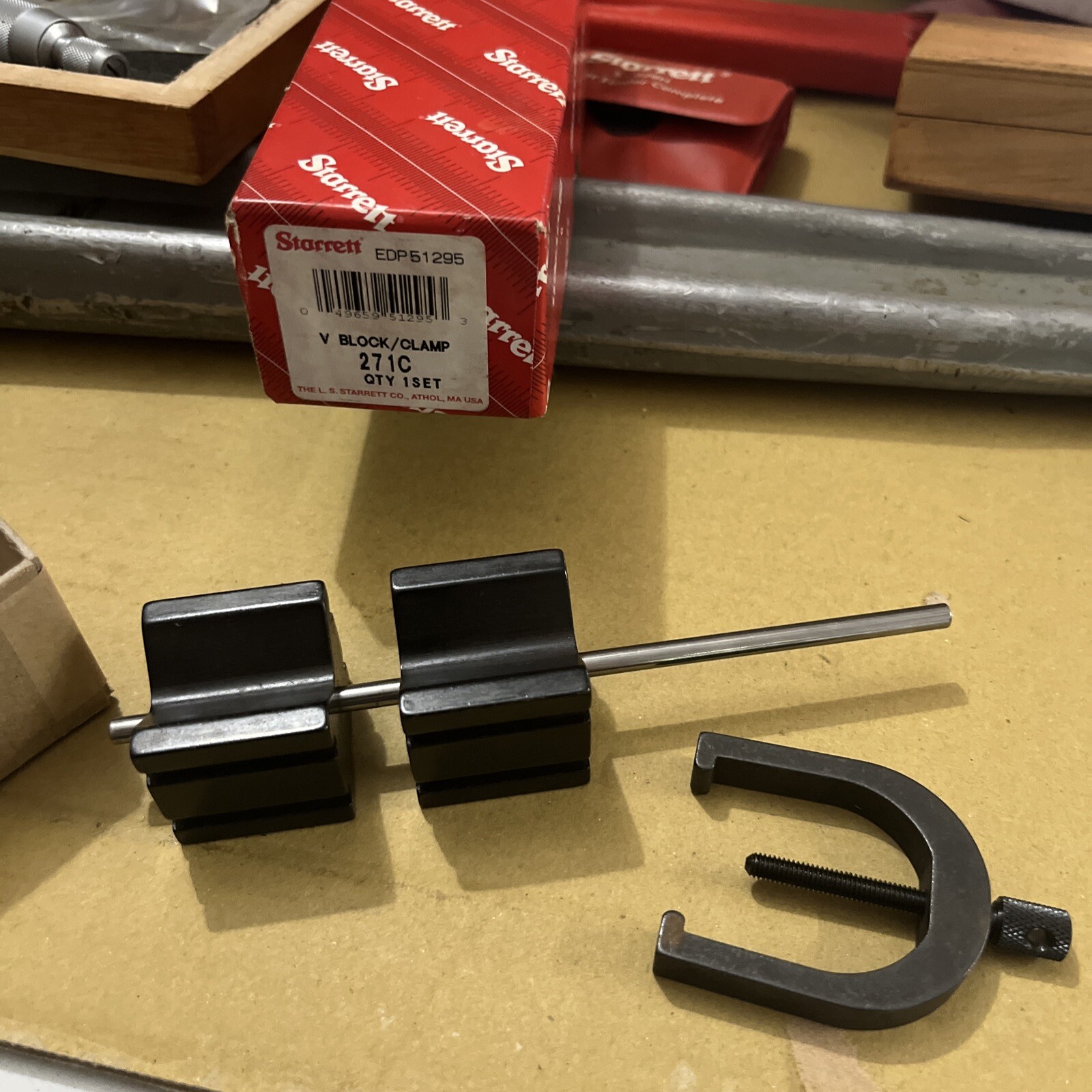 Starrett V-blocks 271c 1 Clamp 0069 USA Made Machinist TOOLMAKER Mill ...