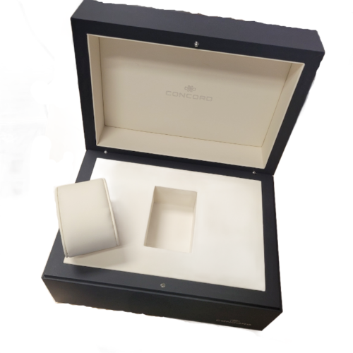 BRAND NEW CONCORD 1 SLOT BLACK PRESENTATION GIFT BOX WITH EXTERNAL BOX ...