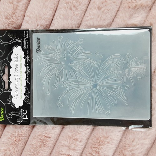 Darice Embossing Folder Stencil FIREWORKS #1217-60 Background | eBay