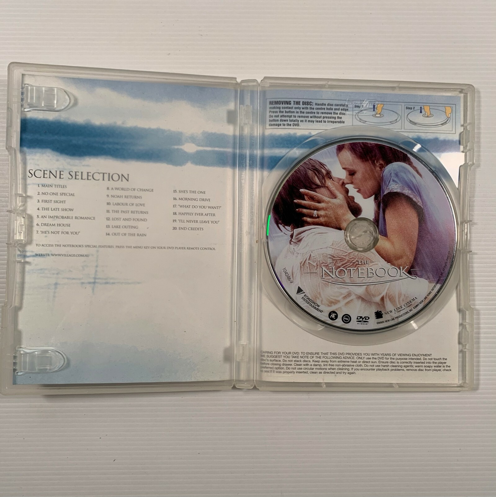 The Notebook (DVD, 2005) Rachel McAdams Ryan Gosling Nicholas Sparks ...