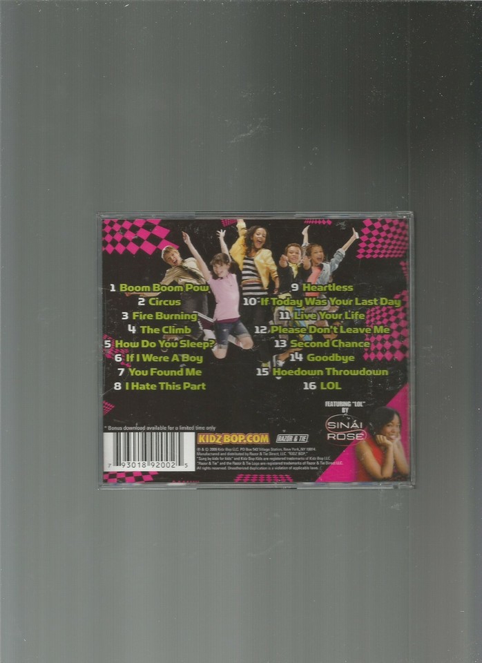Kidz Bop 16 by KIDZ BOP Kids, CD 793018920025 | eBay