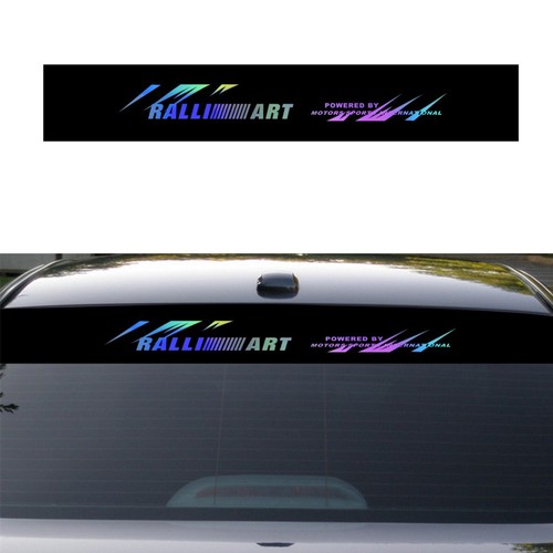 Car SUV Front Window Decals Strip Sticker Black Graphic Decoration ...