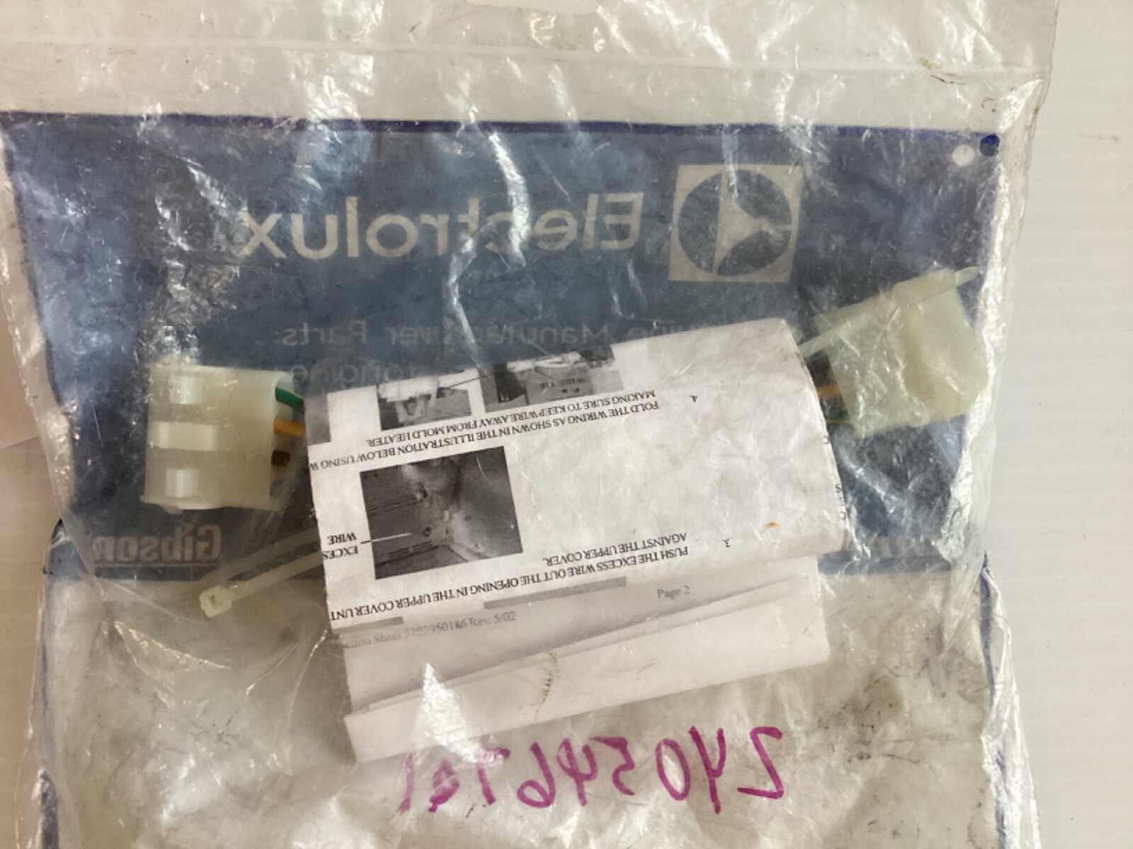 240546701 GENUINE Frigidaire Ice Maker Wire Harness Adapter PS738153 ...