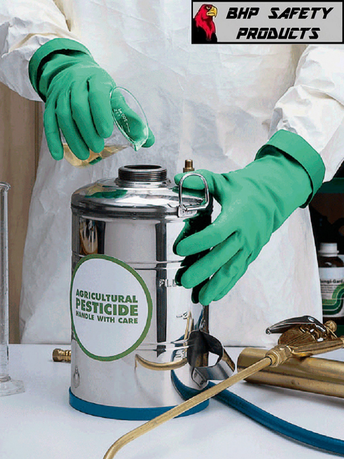 SHOWA CHEMICAL RESISTANT NITRILE GLOVES NITRI-SOLVE 730 SZ X-LARGE ...