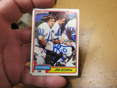autograph card Topps 1981 125 Jim Zorn | eBay