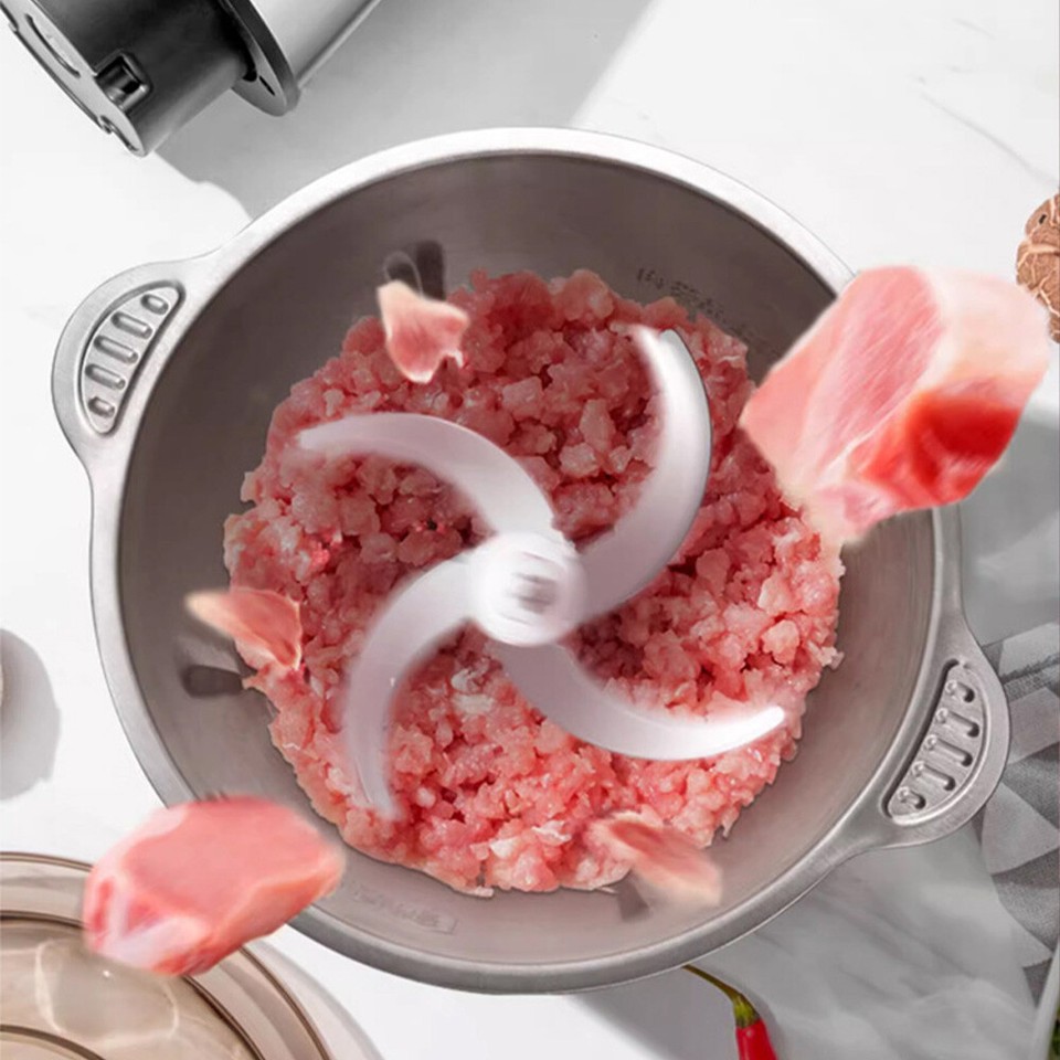 2L Electric Chopper Food Processor Multi Blender Meat Fruit Vegetable ...